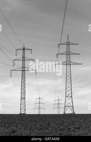 Electric pylon in the country Stock Photo - Alamy