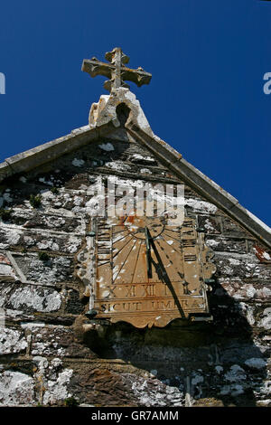 Maker, Maker Church With Gravestone Near Cawsand, Southeast Cornwall ...