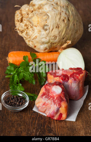 Raw Ox Tail Stock Photo - Alamy
