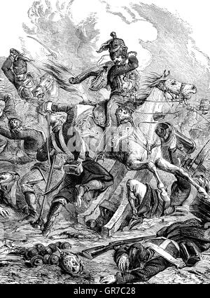sketch of British cavalry during world one 1915 Stock Photo - Alamy