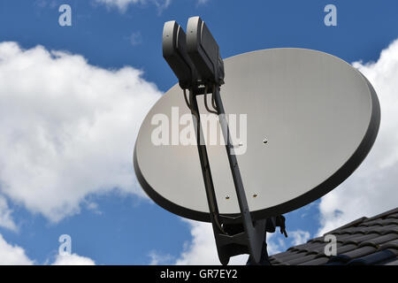 satellite dish receiver receiving lmb sky reception tv television ...