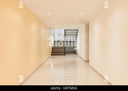 Interior modern villa, large corridor Stock Photo - Alamy