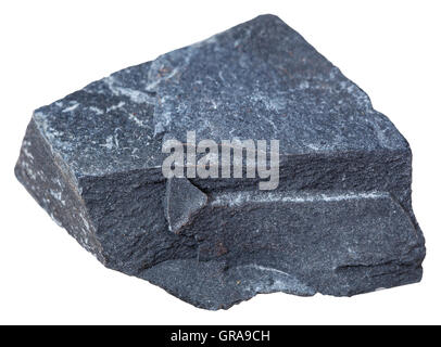 Argillite (mudstone) mineral isolated on white Stock Photo - Alamy