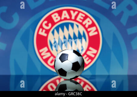 Logo of German football team FC Bayern Munich - Germany Stock Photo - Alamy