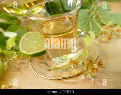lime blossom tea Stock Photo - Alamy