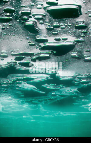 Frozen Lake From Below Stock Photo - Alamy