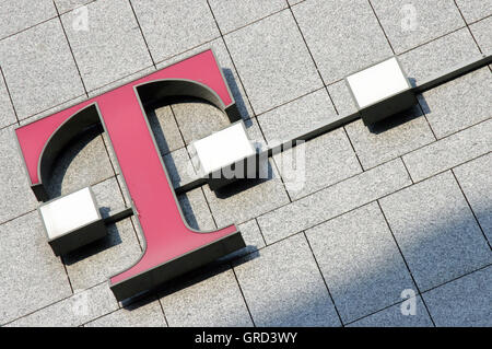 Logo German Telekom Stock Photo - Alamy