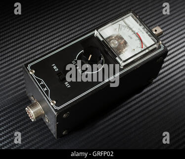 Meter used by cb and ham radio enthusiasts to measure efficiency of ...