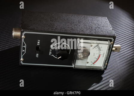Meter used by cb and ham radio enthusiasts to measure efficiency of ...