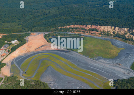 Moselle (57), Freyming Merlebach, ancienne carriere de sable Barrois et ...
