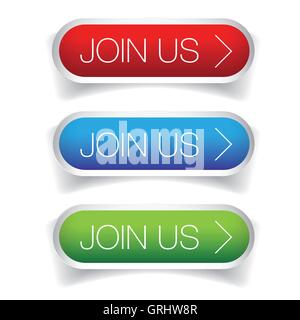 join us button. join us rounded blue sign. join us Stock Vector Image & Art - Alamy