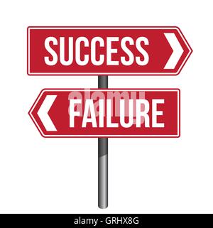 Success and Failure Crossroads sign Stock Vector Image & Art - Alamy