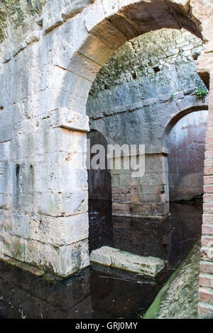 view of Aptera, ancient Roman building, Souda Bay, Crete Stock Photo ...