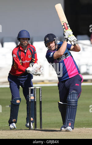 Adam Rossington in batting action for Essex during Essex Eagles vs ...