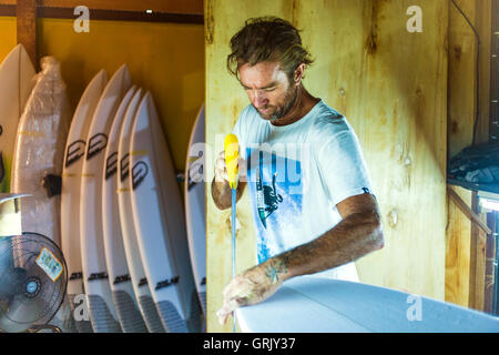 Australian surfboard shaper Dylan Longbottom Stock Photo - Alamy