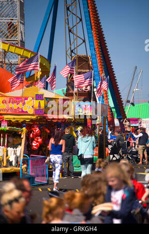 Ocean Beach funfair in South Shields Stock Photo - Alamy