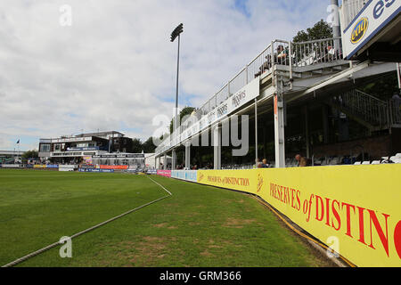 General view of the Tom Pearce Stand at the Essex County Ground - Essex ...
