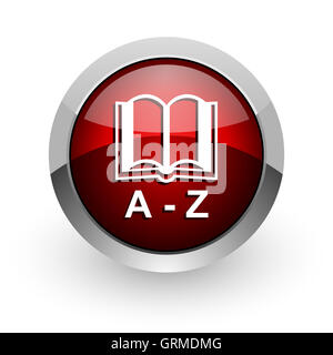 dictionary red web glossy icon Stock Photo - Alamy