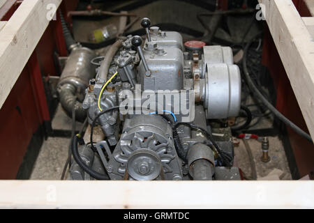Old boat engine. Old diesel powered boat engine Stock Photo - Alamy