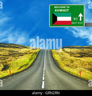 Sign, highway, Kuwait Stock Photo - Alamy