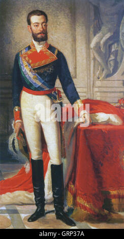 Amadeo I (1845 – 1890), King of Spain abdicated from the Spanish throne ...