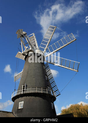 Unique eight sail windmill, Heckington, Lincolnshire Stock Photo - Alamy