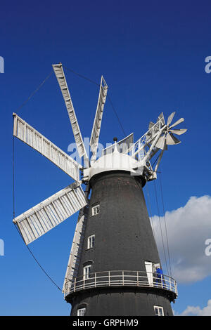 Unique eight sail windmill, Heckington, Lincolnshire Stock Photo - Alamy