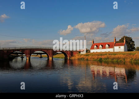 Tattershall Bridge & River Witham, Tattershall, Lincolnshire Stock ...
