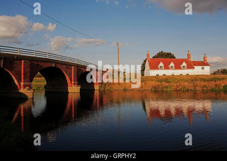 Tattershall Bridge & River Witham, Tattershall, Lincolnshire Stock ...