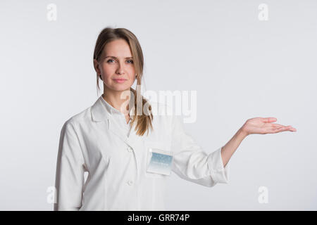 Young Asian woman doctor presenting anatomical organ model during ...