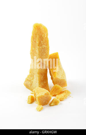 Pieces of true Parmesan cheese Stock Photo - Alamy