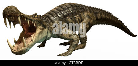 Kaprosuchus prehistoric crocodile, illustration Stock Photo - Alamy