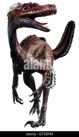 Illustration of Velociraptor Stock Photo - Alamy