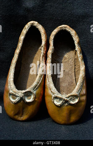 Her first ballet shoes. Copper toddler ballet shoes. Dancing shoes ...