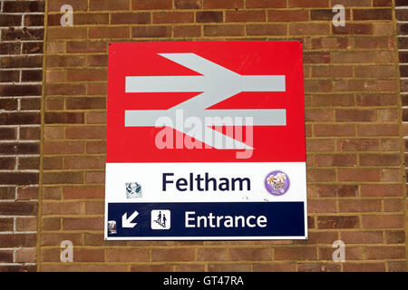National Rail British Railways logo above East Croydon train railway ...