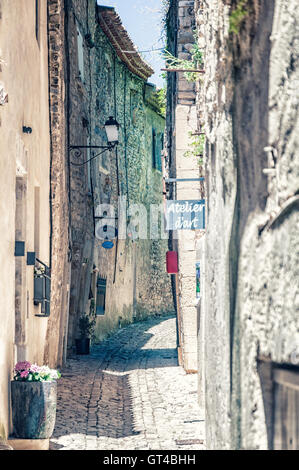 France, Vaucluse, the medieval village of Seguret, labelled Les Plus ...