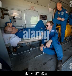 NASA Chief of the Astronaut Office Joe Acaba, ISS Program Manager Joel ...