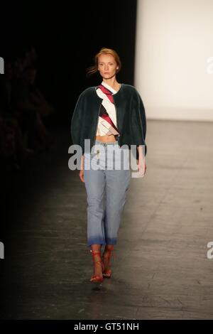 A Model in attendance for PROJECT RUNWAY 10th Anniversary Runway Show ...