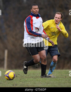 Clapton Rangers (yellow) vs Three Compasses - Hackney & Leyton Sunday ...