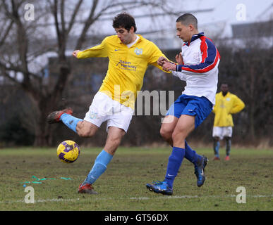 Clapton Rangers (yellow) vs Three Compasses - Hackney & Leyton Sunday ...