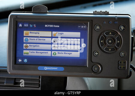 Qualcomm computer on truck Stock Photo - Alamy