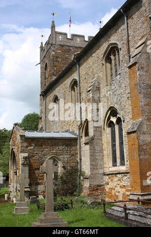 All Saints Church, Rushton, Northamptonshire, England, UK Stock Photo ...