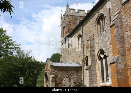 All Saints Church, Rushton, Northamptonshire, England, UK Stock Photo ...