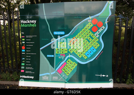 A large plan of the pitch locations is displayed at the South Marsh ...
