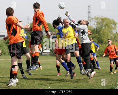 FC Kenton vs New George - Hackney & Leyton League at East Marsh ...