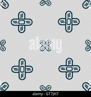 adhesive plaster sign. Seamless pattern with geometric texture. Vector ...