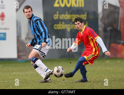 Vio Romania (red) vs MSW (Army & Navy) - Hackney & Leyton Leyton League ...