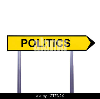 Politics concept: arrow with Government on grunge textured concrete ...