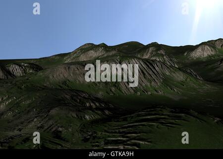 3D Landscape in Motion. nice 3D Rendering Stock Photo - Alamy