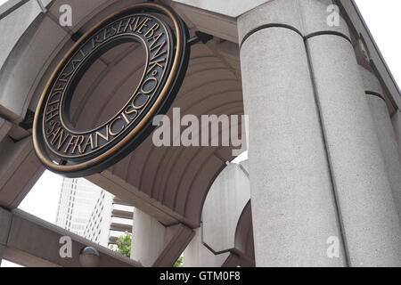 San Francisco Federal Reserve Bank logo sign Stock Photo - Alamy